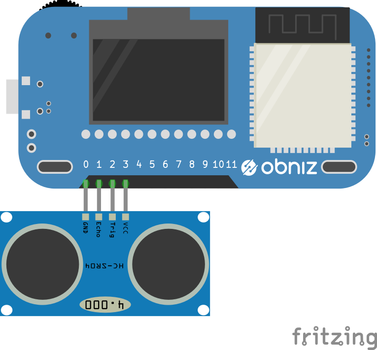 距離を計測 - obniz Docs